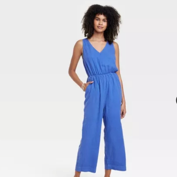 Universal Thread | Pants & Jumpsuits | Womens Sleeveless Linen Jumpsuit Universal Thread | Poshmark